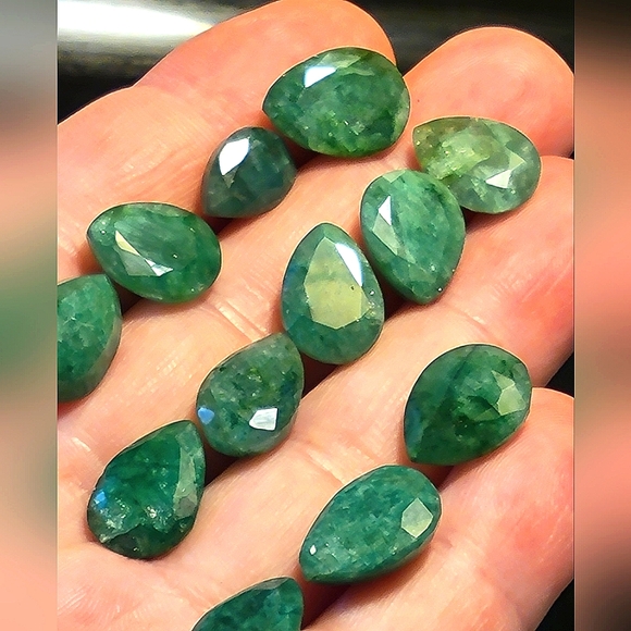 Jewelry | 2pcs Stunning Pear Cut Emeralds Beryl Untreated Natural ...